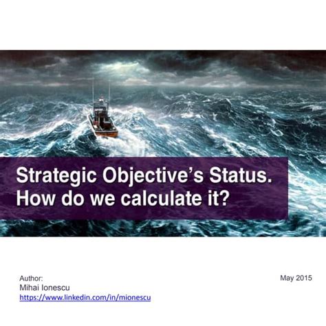 Strategic Objectives Status Calculation Pdf