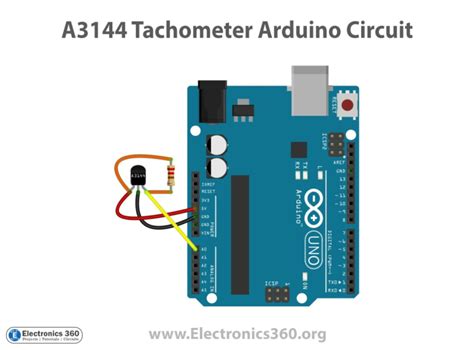 Tachometer Using A3144 Hall Effect Sensor And Arduino Electronics 360