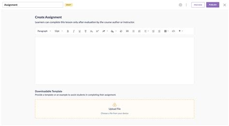 Creating Assignments