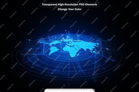 Premium Psd Global Network Connection World Map Abstract Technology Background