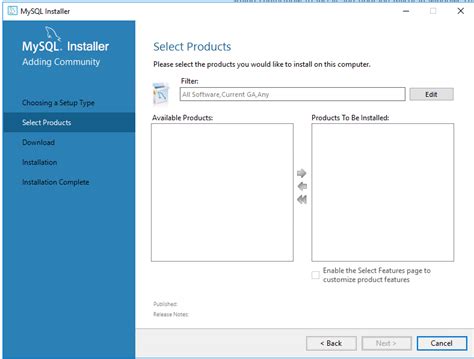 Windows Server 2016 Installing Mysql 8022 Shows Options Grayed Out When Installing Server