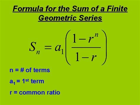 9 3 Geometric Sequences Series Geometric Sequence The