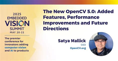 The New Opencv 50 Added Features Performance Improvements And Future