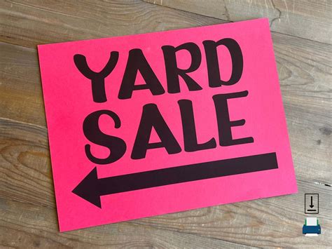 Printable Yard Sale Signs • Yard Sale Signs You Can Print At Home