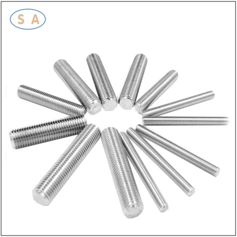 Wholesale Threaded Rod Full Thread Screw Rod Gb Standards Grade Threaded Bar China Cnc