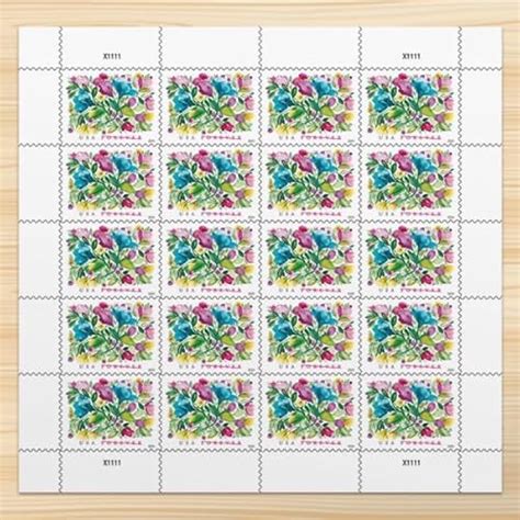 Forever Stamp Flowers Us Postage Stamps 50 Usps First Class Mail