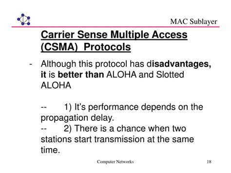 Ppt Computer Networks Data Link Layer The Medium Access Control