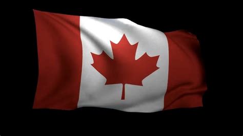 Canada Flag Waving Animation