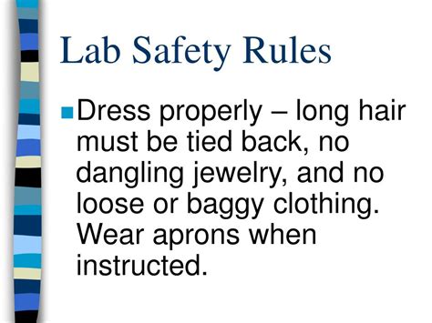 PPT Lab Safety Rules PowerPoint Presentation Free Download ID 3126908