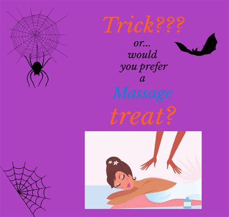 Trick Or Would You Prefer A Massage Treat Ashbourne And Hilton