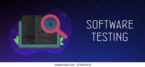 Testing Software Horizontal Banner Concept Program Stock Vector Royalty Free
