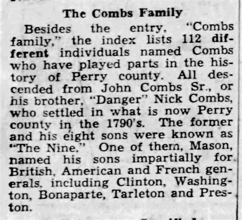 Mason Combs Names His Sons For British American And French Generals