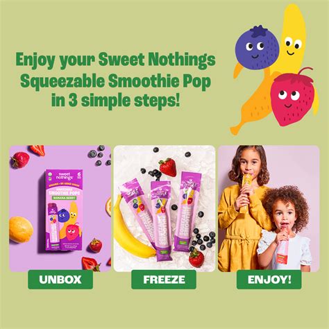 Banana Berry Smoothie Pops Sweet Nothings