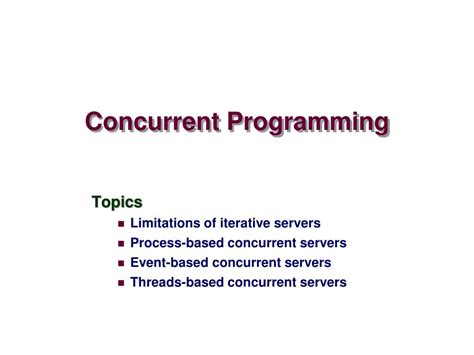 Ppt Concurrent Programming Powerpoint Presentation Free Download