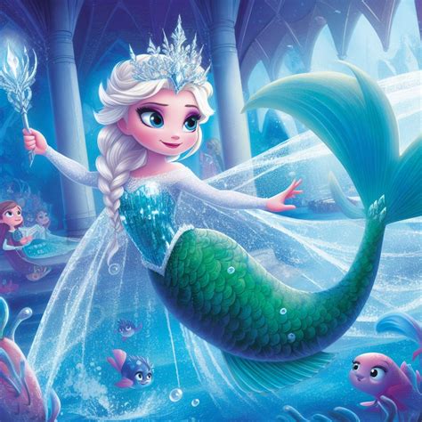 Mermaid Elsa 5 By Josephs Ai Stuff On Deviantart