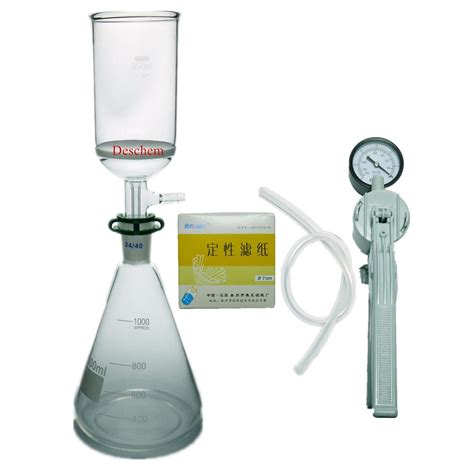 Lab Medical Glassware Vacuum Filtration Membrane Buchner Funnel Flask Apparatus Kit Get Best