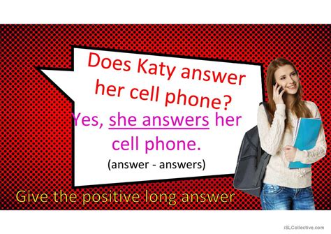 Does Questions And Long Answers English ESL Powerpoints