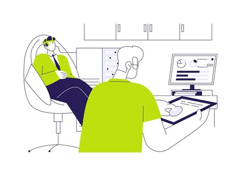 Premium Vector Braincomputer Interface Development Abstract Concept