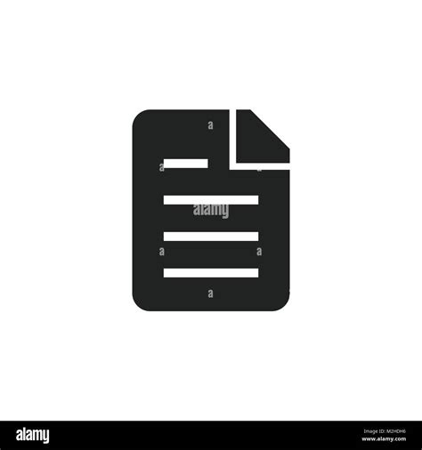 Document Flat Vector Icon Archive Data File Symbol Logo Illustration