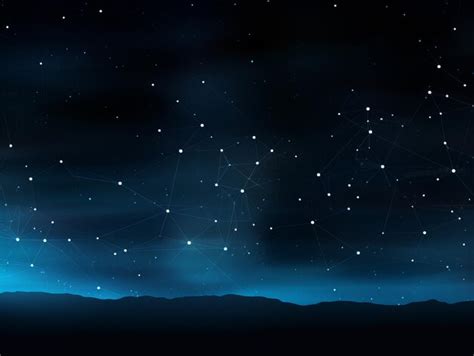 Premium Photo The Night Sky With Stars And Constellations