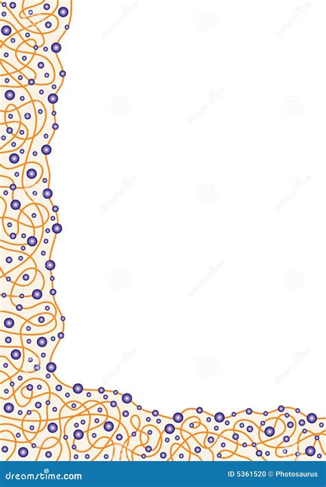 Neuronal Pattern Border Vector Illustration 5361520