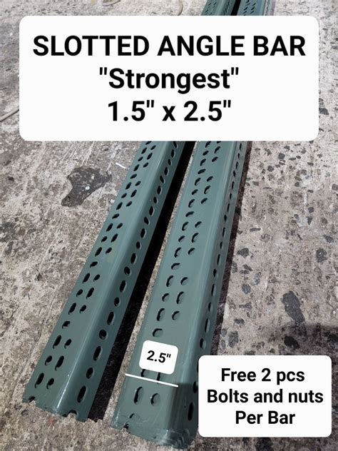 Slotted Angle Bar Strongest 1ft To 8ft 15x25 Lazada Ph
