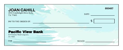 Free Cheque Templates To Edit Online