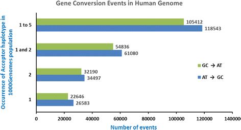 Number Of AT GC Vs GC AT Changes Due To Putative Base Pair Download Scientific Diagram