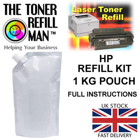 Toner Refill Kit For Use In Hp Laserjet Printer Cartridges Kg Black Mono Toner