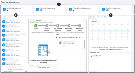 program management dashboard the netspi platform