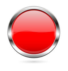 Red Glass Button Shiny Round D Web Icon Vector Image