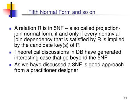 Ppt Further Normalization Powerpoint Presentation Free Download Id