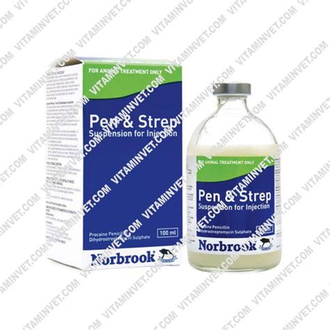 Pen And Strep Injection Norbrook Vitamin Vet Uaes Largest Veterinary