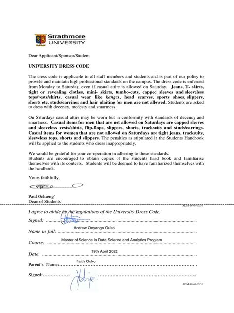 Dress Code Letter Download Free Pdf Dress Clothing