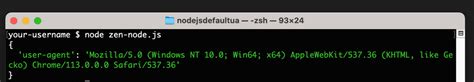 Handle The User Agent In Nodejs Zenrows