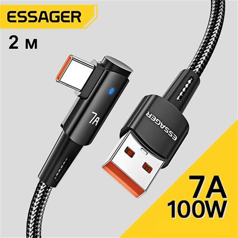 Кабель Usb 2 0 Usb Type C Essager Excwt7a купить по низкой цене в интернет магазине Ozon