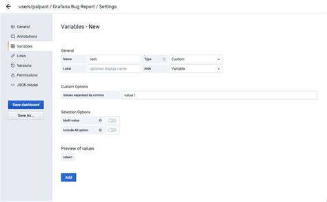 Rendered Template Variable Value Is Not Updated When Saved · Issue