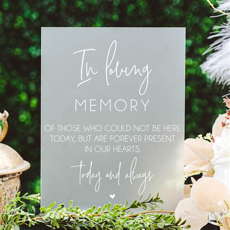 In Memoriam Sign Etsy