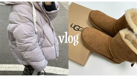 Eng Vlog 패딩 개시한 겨울의 시작 11월은 소비의 달이었구나 언박싱 마조네 그로브 어그부츠 겨울준비