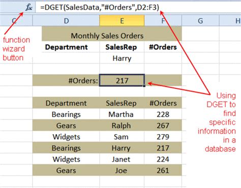 Mengekstrak Nilai Tunggal Dengan Fungsi Dget Di Microsoft Excel Lingkarandunia