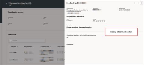 Where Is The Attachment Section In ‚view Feedback Questionnaire Redwood Ui — Cloud Customer