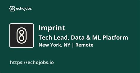 Imprint Is Hiring Tech Lead Data And Ml Platform Usd 140k 250k Remote Terraform Aws Python