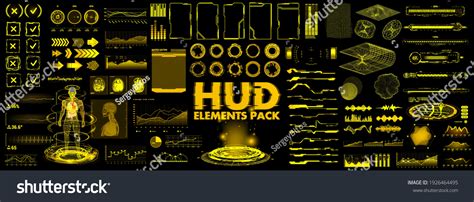 Scifi Collection Hud Gui Ui Interface Stock Vector Royalty Free 1926464495