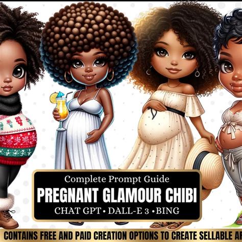 Pregnant Chibi Art Etsy
