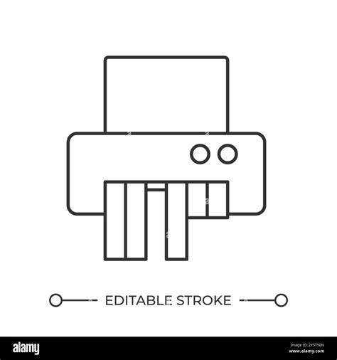 Paper Shredder Linear Icon Stock Vector Image And Art Alamy