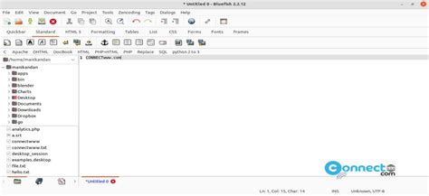 Bluefish Text Editor For Programmers How To Install Bluefish On Ubuntu Linux CONNECTwww