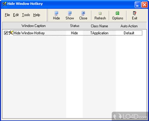 Hide Window Hotkey Screenshots