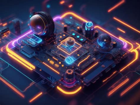 Premium Ai Image Abstract Circuit Cyberspace