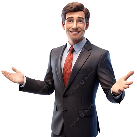 웃는 사업가 만화 캐릭터 클립 아트 만화 사업가 3차원 사업가 Png 일러스트 및 이미지 에 대한 무료 다운로드 Pngtree