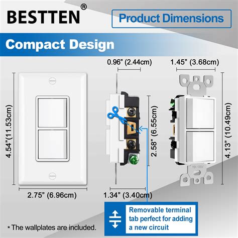 Double Light Switch Dimensions 8g Two Way Rocker Switch Polished